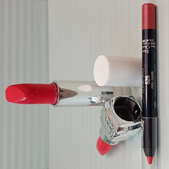Dior | Makeup | Dior Rouge Lipstick Refill 52 Feel Good Lipliner 520 ...